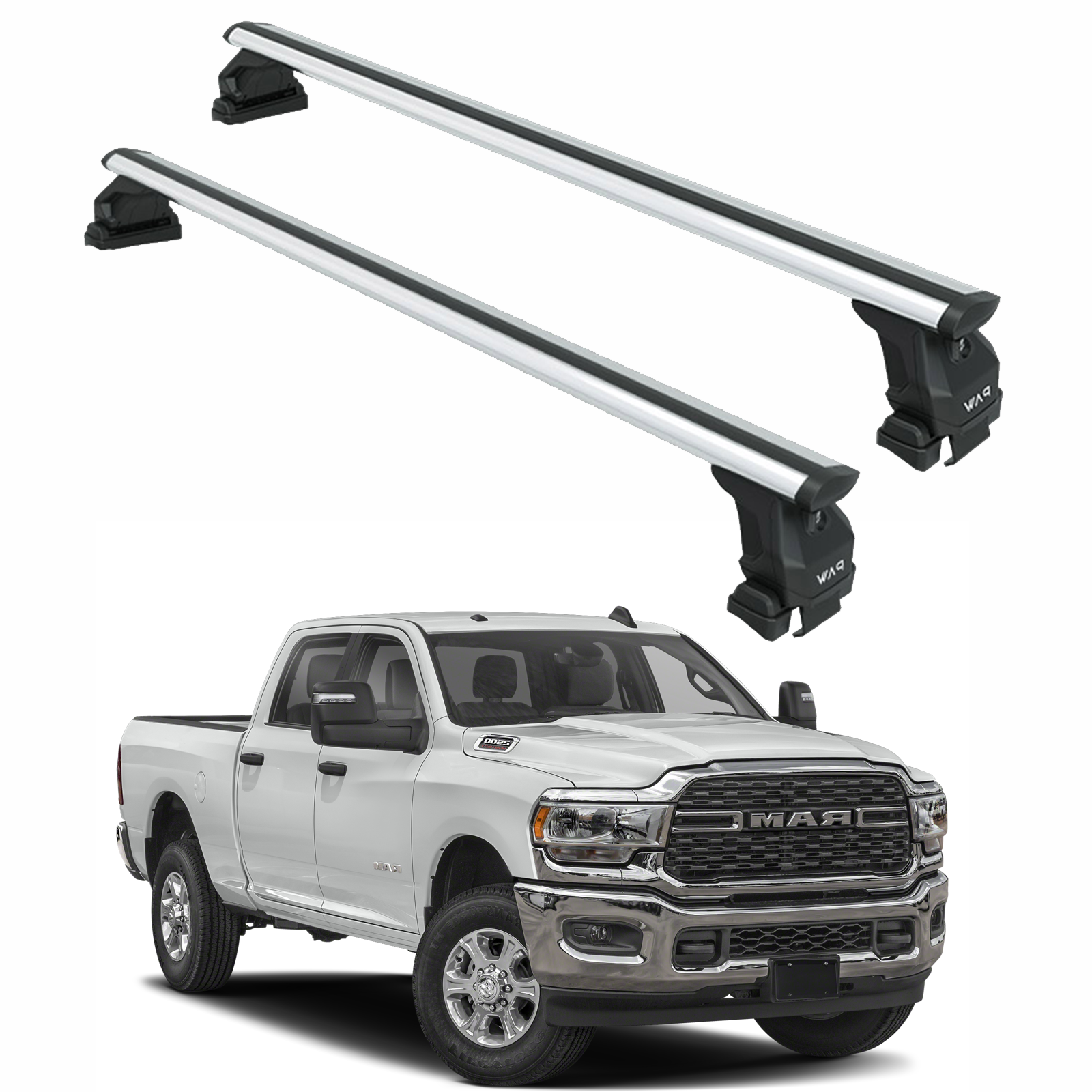 Ram 2500/3500 Roof Rack Cross Bars Gen 5 | Aluminum Black | 2019-2023 ...