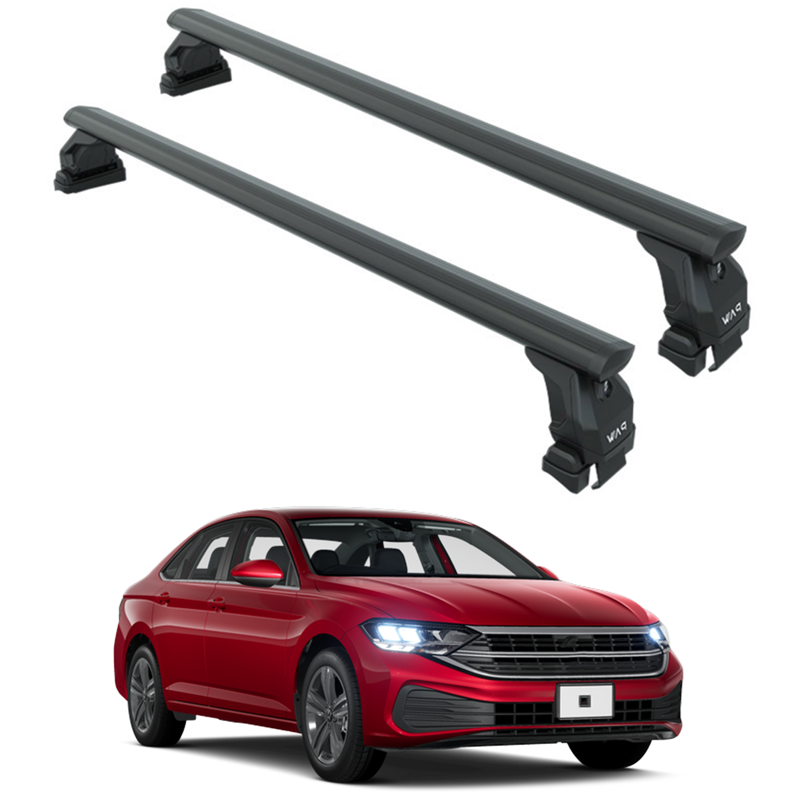 For Volkswagen Jetta 2019-2026 Roof Rack Cross Bar Normal Roof Black ...